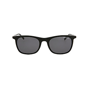 MONTBLANC Square/Rectangle Sunglasses Black Black Grey Luxury Eyewear Made In Italy Acetate Frame Designer Fashion for Everyday Luxury