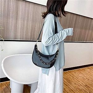 Women's Crossbody Bag Dumpling Crossbody Bag U package(black)