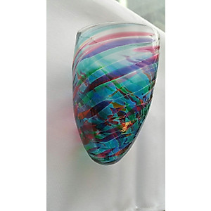 Jewish Wedding Glass to Break - Blue and Purple