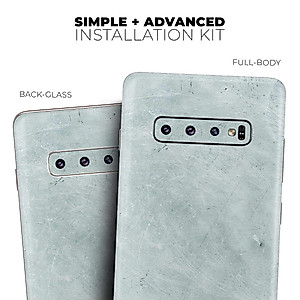 DesignSkinz Rustic Mint Textured Surface V3 Protective Vinyl Decal Wrap Skin Cover Compatible with The Samsung Galaxy S20 (Screen Trim & Back Glass Skin)