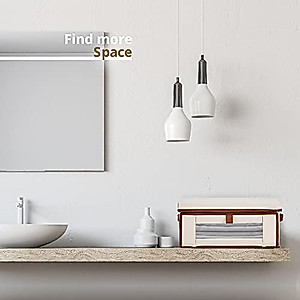 Foldable Clothes Storage Bag Organizer Dual Access Magnetic Bins Strong Handle Quality Fabric for Collapsible Closet Boxes Under the Bed Linen Bedding Blankets 2 Pack (Sand Brown, Large)