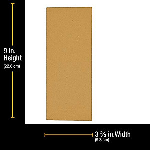 Dura-Gold Premium 80, 120, 150, 220, 320 Grit 1/3 Sheet Size Gold Sandpaper with Hook & Loop Backing, 3-2/3" x 9", 4 Each, 20 Total - Sanding Wood Woodworking, Automotive, Finishing Jitterbug Sander