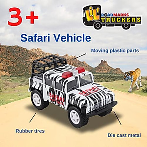 Daron Lil Truckers Safari Truck, White/Black/Red