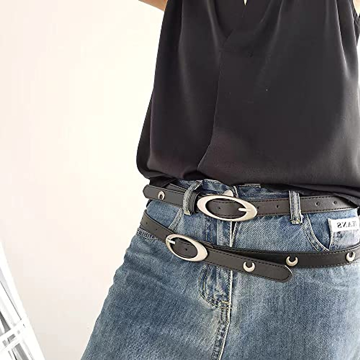 Pdxnyxx Y2k Belt Y2k Accessories Aesthetic Accessories Belts Y2k Fashion Grunge Accessories (Black,One size)