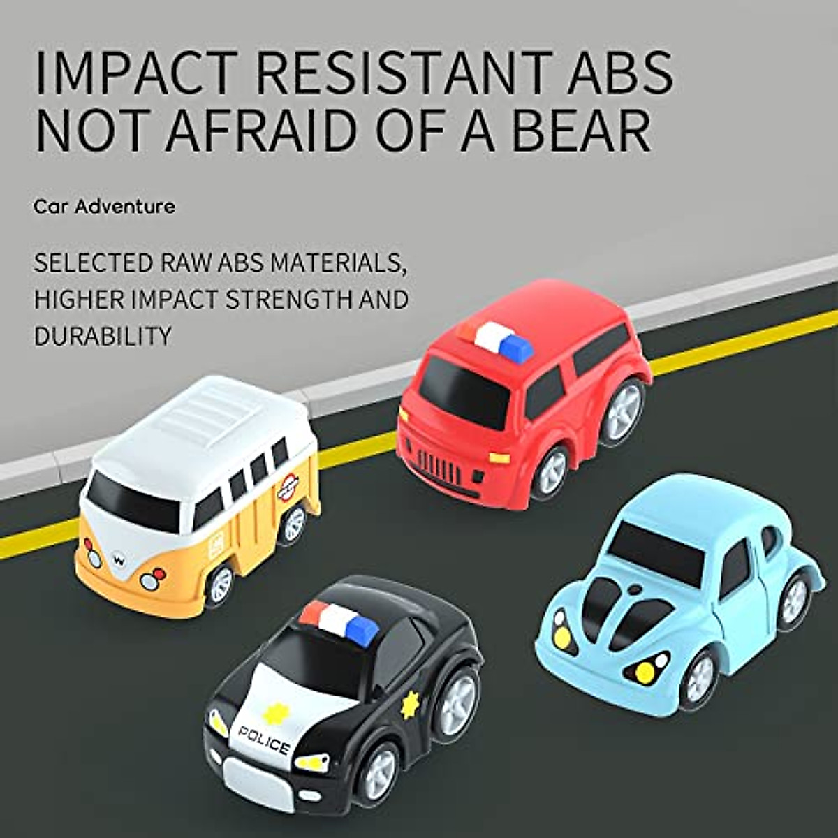 YOERWOD Toys for 3 Year Old Boys，Car Race Track for Kids with 4 Vehicles, Space Exploration Adventure Theme Preschool Educational Ideal Gift for Boys and Girls Aged 3 4 5 6 7 (Blue)