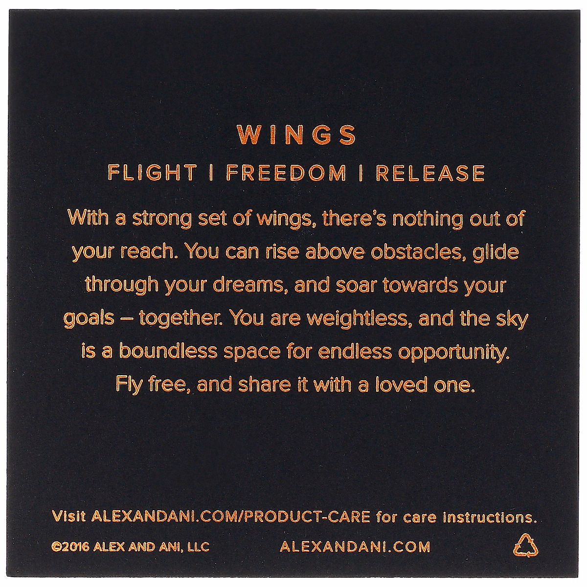 Alex and Ani "Path of Symbols" Wings Set of 2 Gold Expandable Wire Bangle Charm Bracelet