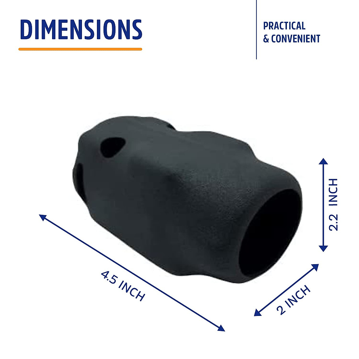 Protoco Protective Cover for Milwaukee 2960 Mid Torque Impact Wrench, Tool Cover, Black