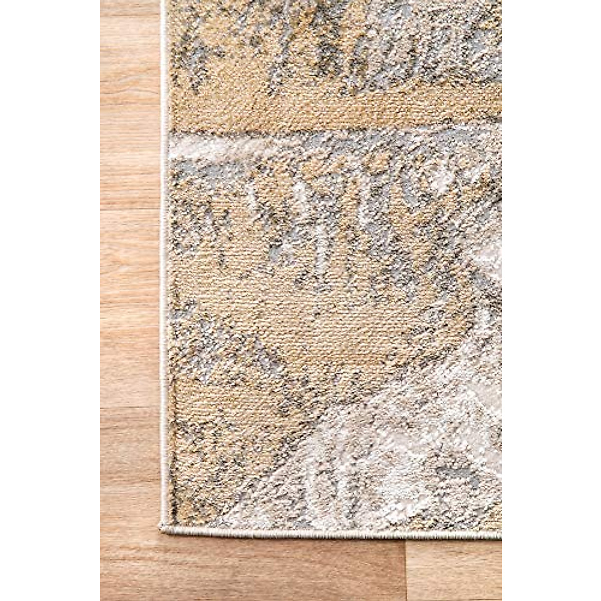 nuLOOM Leora Contemporary Area Rug, 5' x 8', Gold