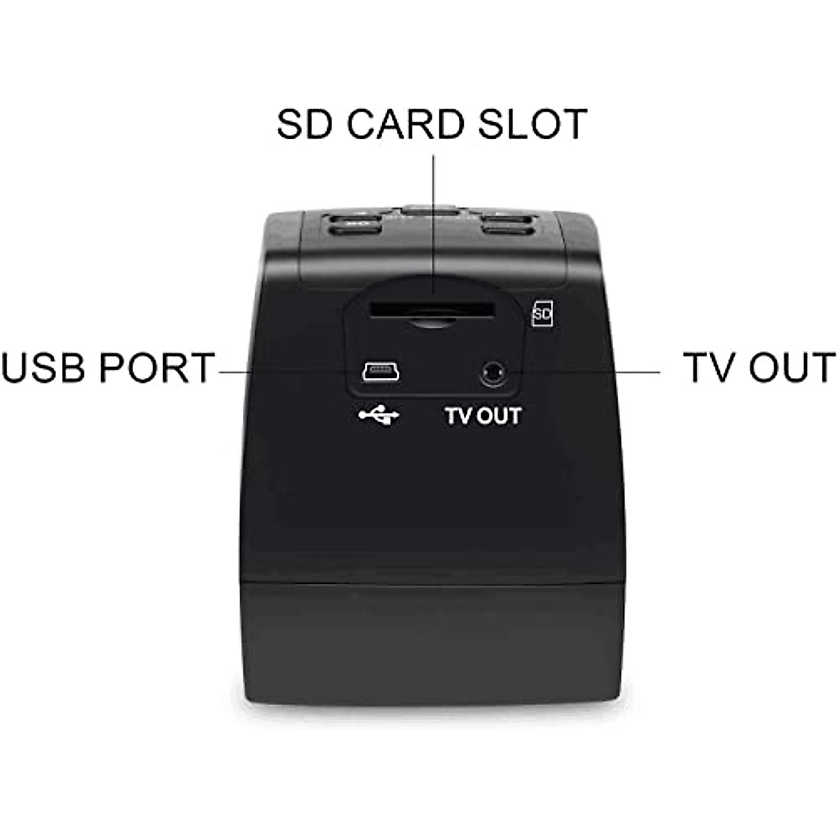 KEDOK Film & Slide Scanner with 22MP Converts 35mm/126/135/110/Super 8 Films, Slides & Negatives into Digital Images, 2.4" LCD Screen, Built-in 128MB Memory– Easy Load Film Adapters