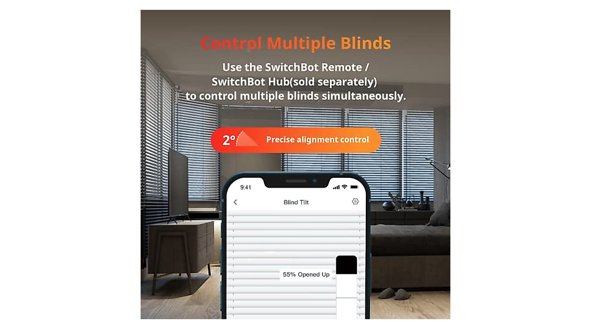 Smart Electric Blinds - SwitchBot Blind Tilt Motorized
