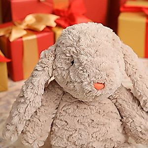 YANQUAN Adorable Bear Stuffed Animal, Cute Long Ear Bunny Plushies, Cartoon Bear/Rabbit Plush Pillow Toy for Fans Gift, Christmas Stocking Stuffers Easter Birthday Gift for Boys Girls