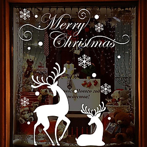 IEason Christmas Wall Stickers, Christmas Mural Removable Wall Sticker Decal Marry Christmas Decor Stickers (A)