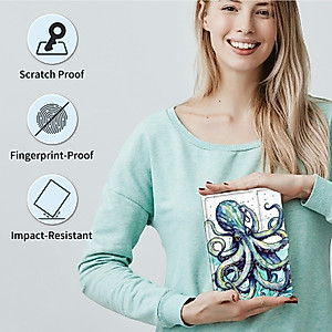 HEAKIERG Universal Tablet Case for New Kobo Libra 2 7" 2021 & 6" Kobo Clara 2E 2022, Lightweight Flip Stand and Adjustable Protective Cover Case for 6"-7" Tablet, Octopus