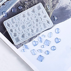 159Pcs DIY Jewelry Resin Casting Molds and Tools Full Kit, NANAPLUMS Silicone Molds for DIY Jewelry Pendant Craft Making Set Contains Resin Molds, Glitter Powder, Glitter Sequins and Tools