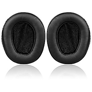 Jecobb AH-D600 Earpads Replacement Ear Cushion Pads with Protein Leather and Memory Foam for Denon AH D600, AH-D600EM Over-Ear Headphones ONLY (NOT FIT DENON Other Series) (Black)