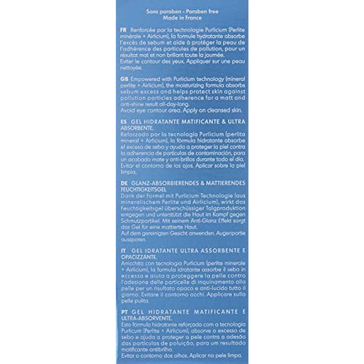 Biotherm Homme T-Pur Anti Oil and Shine Ultra Absorbing and Mattifying Moisturizer Gel, 1.69 Ounce