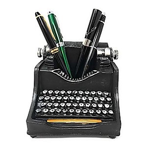 Retro/Shabby Chic/Vintage Typewriter Pencil Holder for Desk/Desk Organizer for Writer's Desk- Nostalgic Gift for Writers/Gift for Vintage Lovers/Gift for Typewriter Lovers