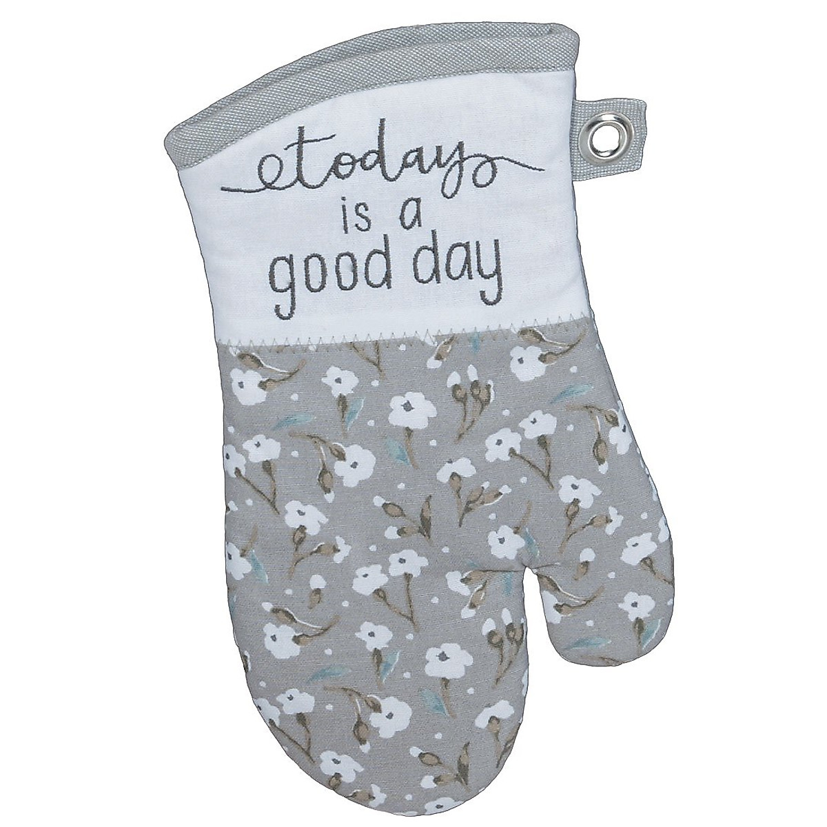 Kitchen Linens Set: Bundle Includes 1 Oven Mitt, 1 Potholder, 2 Kitchen Towels - Live Simply and Today is a Good Day Designs by Lisa Audit