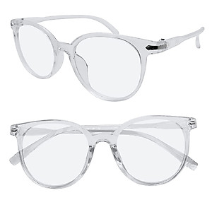 VJK Premium Blue Light Blocking Glasses Clear Lens Anti Blue Light Glasses for reducing Headaches and Improving Sleep, Computer Gaming Retro Vision Anti Glare Glasses,Unisex for Women and Men