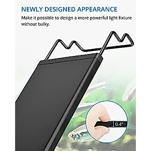 NICREW Full Spectrum Planted LED Aquarium Light, with Timer, for Freshwater Fish Tank, 12-18 Inch, 9 Watts