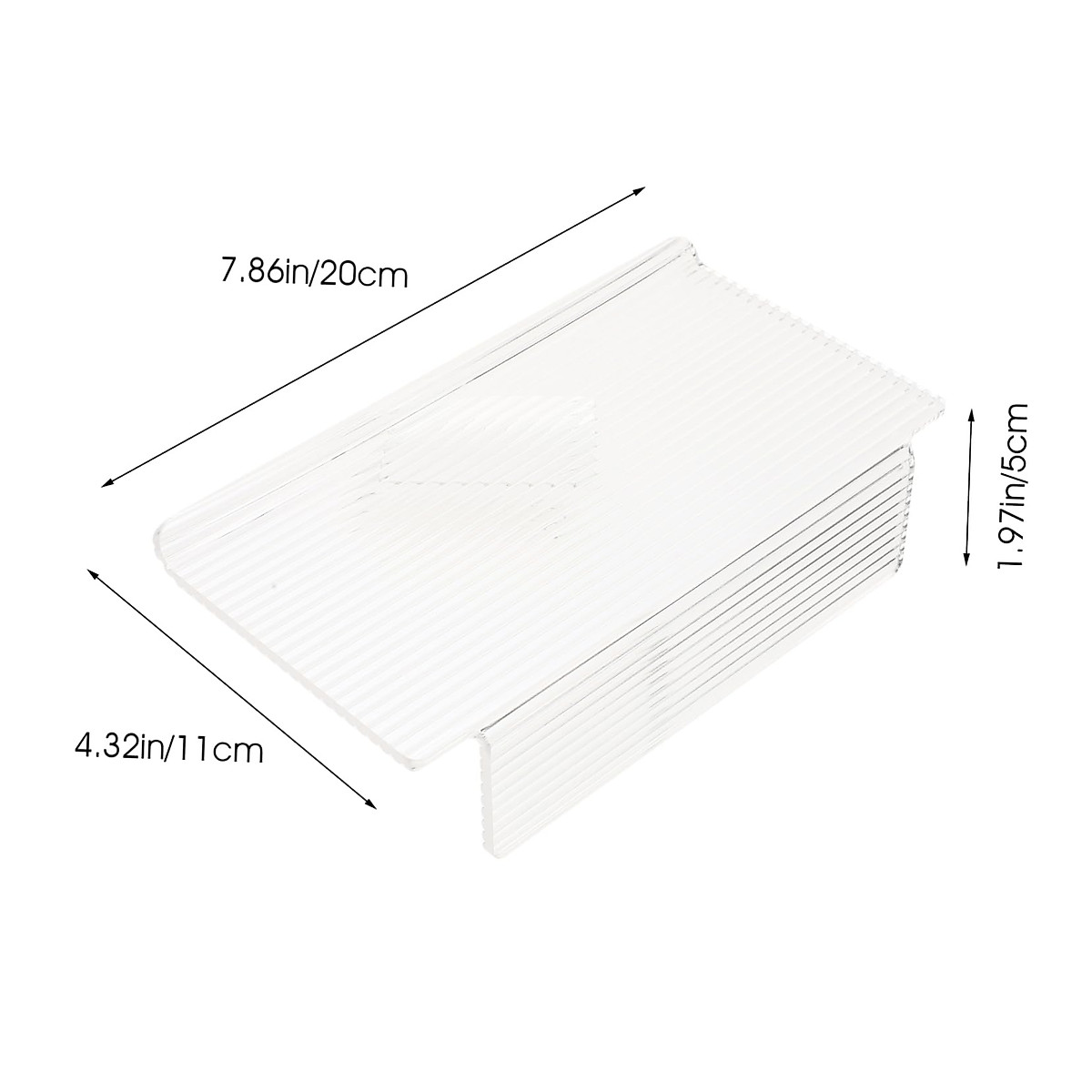 Garneck Acrylic Storage Rack Adhesive Shelf Clear Shelf Plant Wall Shelf Plant Pots Shelf Invisible Ledge Shelf Shower Floating Shelves Wall Mounted Phone Holder Clear Stand Transparent