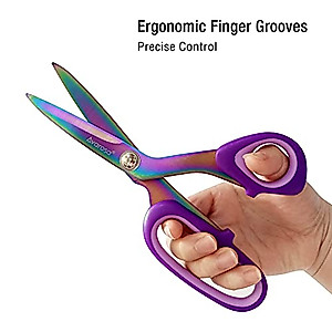 Professional Tailor Scissors, Heavy Duty Titanium Fabric Sewing Scissors, Multi-Purpose Shears for Fabric Cardboard Leather Carpet, Sewing Fabric Leather Dressmaking Shears Professional Scissors.