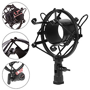 Voilamart USB Streaming Podcast Microphone, Condenser Microphone Set BM-800 with Adjustable Recording, Suspension Scissor Arm Stand, Shock Mount, Podcast Condenser Microphone for YouTube, Recording