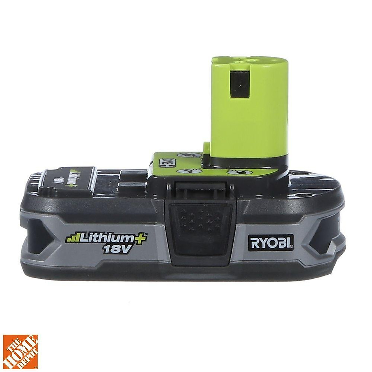 Ryobi P107 18V One+ Compact Lithium+ Battery, 5.71 " x 7.16 " x 3.39"