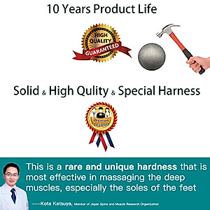 Comfyon Massage Lacrosse Ball for Myofascial Release, Deep-Tissue Massage, Sore Muscles, Trigger Point Therapy, Muscle Knots, Targeted Foot Pain Relief and Yoga Therapy