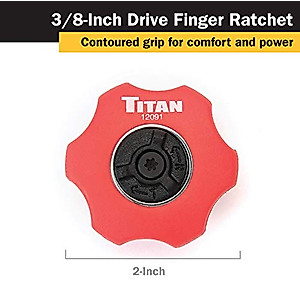 Titan 12091 3/8-Inch Drive 72-Tooth Finger Ratchet