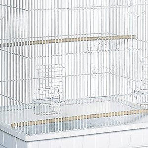 Prevue Pet Products Square Top Parakeet Cage, White