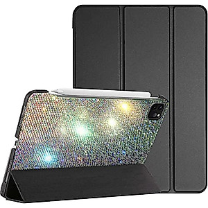 Teazgopx Bling Rhinestone iPad Pro 11 inch Case (1st, 2nd, 3rd, 4th Gen) 2018/2020/2021/2022 - Over 4100 High Quality Hand Glued Diamond,Glitter Sparkle Fashion Luxury Shiny Crystal Hard Shell