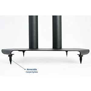 VIVO Premium Universal 25 inch Floor Speaker Stands for Surround Sound and Book Shelf Speakers, 2 Stands Included, STAND-SP03B…