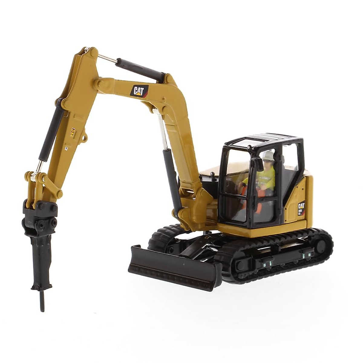 Diecast Masters 1:50 Caterpillar 308 CR Mini Hydraulic Excavator | High Line Series Cat Trucks & Construction Equipment | 1:50 Scale Model Diecast Collectible | Diecast Masters Model 85596