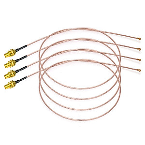 Bingfu Dual Band WiFi 2.4GHz 5GHz 5.8GHz 8dBi RP-SMA Male Antenna 20cm 8 inch RG178 U.FL IPX IPEX to RP-SMA Female Cable 4-Pack for WiFi Router Wireless Mini PCI Express PCIE Network Card Adapter