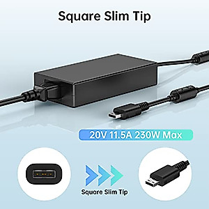 230W Charger for MSI GE66 GE76 Raider GP66 GP76 Leopard Gaming Laptop ADP-230GB D A17-230P1B Adapter Power Supply Cord