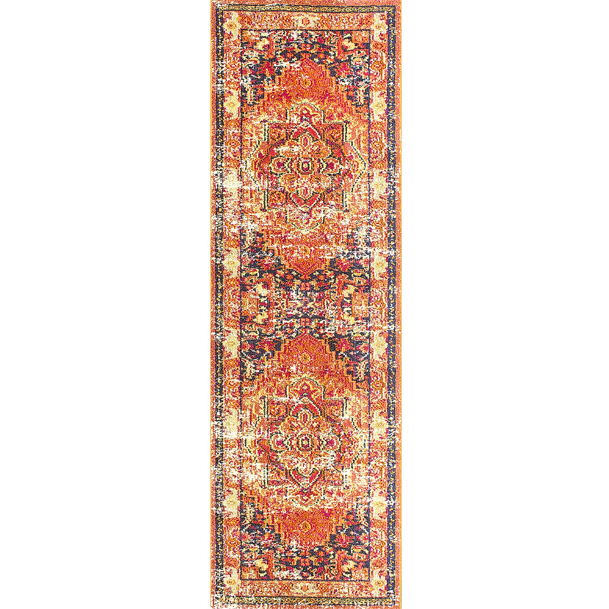 nuLOOM Vintage Mackenzie Runner Rug, 2&#039; 6&quot; x 6&#039;, Orange
