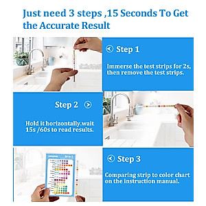 GAOQSEMG Water Test Kits for Drinking Water,16 in 1 Home Drinking Water Test Strips for Tap Well Water Testing Kit for Lead,Iron,Hardness,pH,Chlorine,Fluorine,Bromine,Nitrate,Nitrite,Copper and More