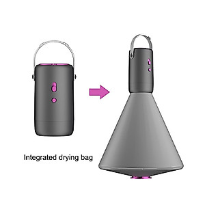 Mini Dryer, 110V Multifunctional Portable Clothes Dryer with Low Noise for Camping Hiking Business Trips Rainy Days