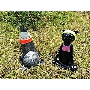 Alpha Go Cell Phone Holder, Yoga Black Cat Smartphone Stand, Dock, Cradle, Compatible with iPhone, All Android Smartphone Charging, Desktop Accessories Pal