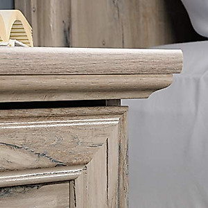 Sauder Palladia Night Stand, L: 23.15" x W: 15.51" x H: 24.8", Split Oak Finish