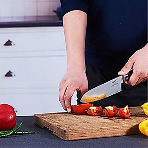 Damascus Santoku Knife 7 Inch, Professional Kitchen Knife Forged with VG10 Super Steel 67 Layer Damascus, Non-slip Wood Ergonomic Handle, Razor Sharp Lightweight Multipurpose Full Tang