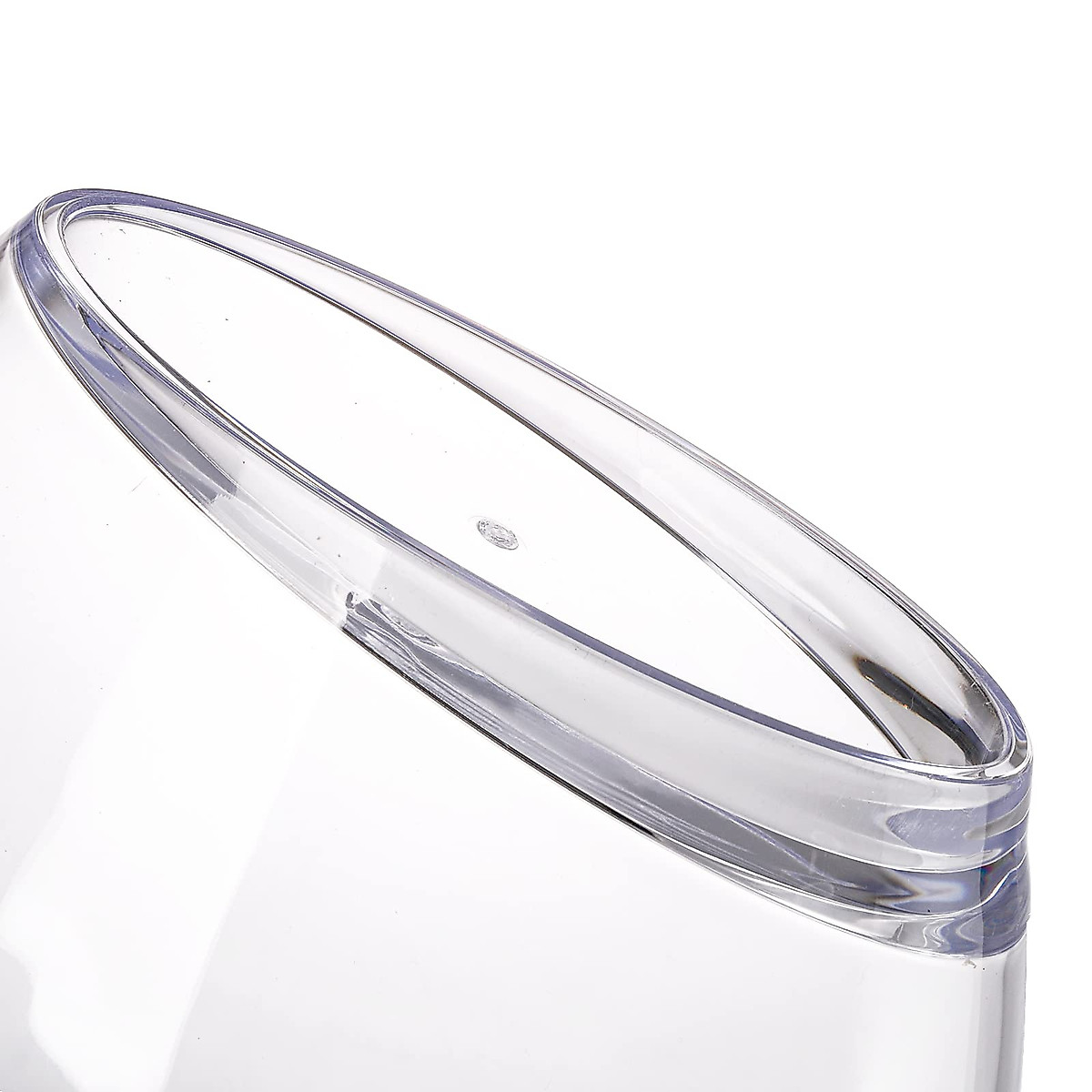 Lawei 2 Pack Acrylic Ice Bucket, 5.2L Clear Plastic Champagne Wine Bucket Chiller, Oval Bar Ice Cooler Container, Food Grade Beverage Storage Tub for Champagne, Beer Bottles, Drinks, Bar and Parties