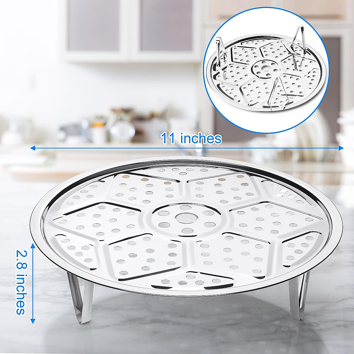 2 Pcs Pressure Canner Rack, 11-inch Pressure Cooker Rack, Stainless Steel Premium Canner Rack for Pressure Canner - Compatible with P-resto, All-American and More