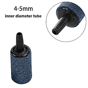 50 Pack 1 Inch Air Stone,Aquarium Air Stones, Cylinder Bubble Diffuser Airstone Fish Tank Bubbler Air Pump Accessories for Aquariums Hydroponics Grey (50 Pack)