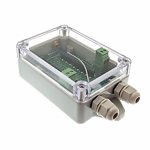 qBoxMini AFC DIY IOT Enclosure Kit (One SMA), IOT Enclosure for Feather ESP32 Cellular LoRa WiFi Arduino Board, Waterproof IP65 Enclosure with Glands, prototyping PCB, connectors Set and SMA