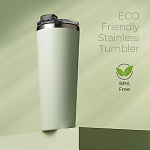 SIPX™ Triple-Insulated Tumblers - 22oz. Premium Modern Tumbler With Lid, insulated Cup Keeps Hot For 6 Hours, Stainless Steel Tumbler Made Of Sustainable Material, Coffee Travel Mug For Home & Office