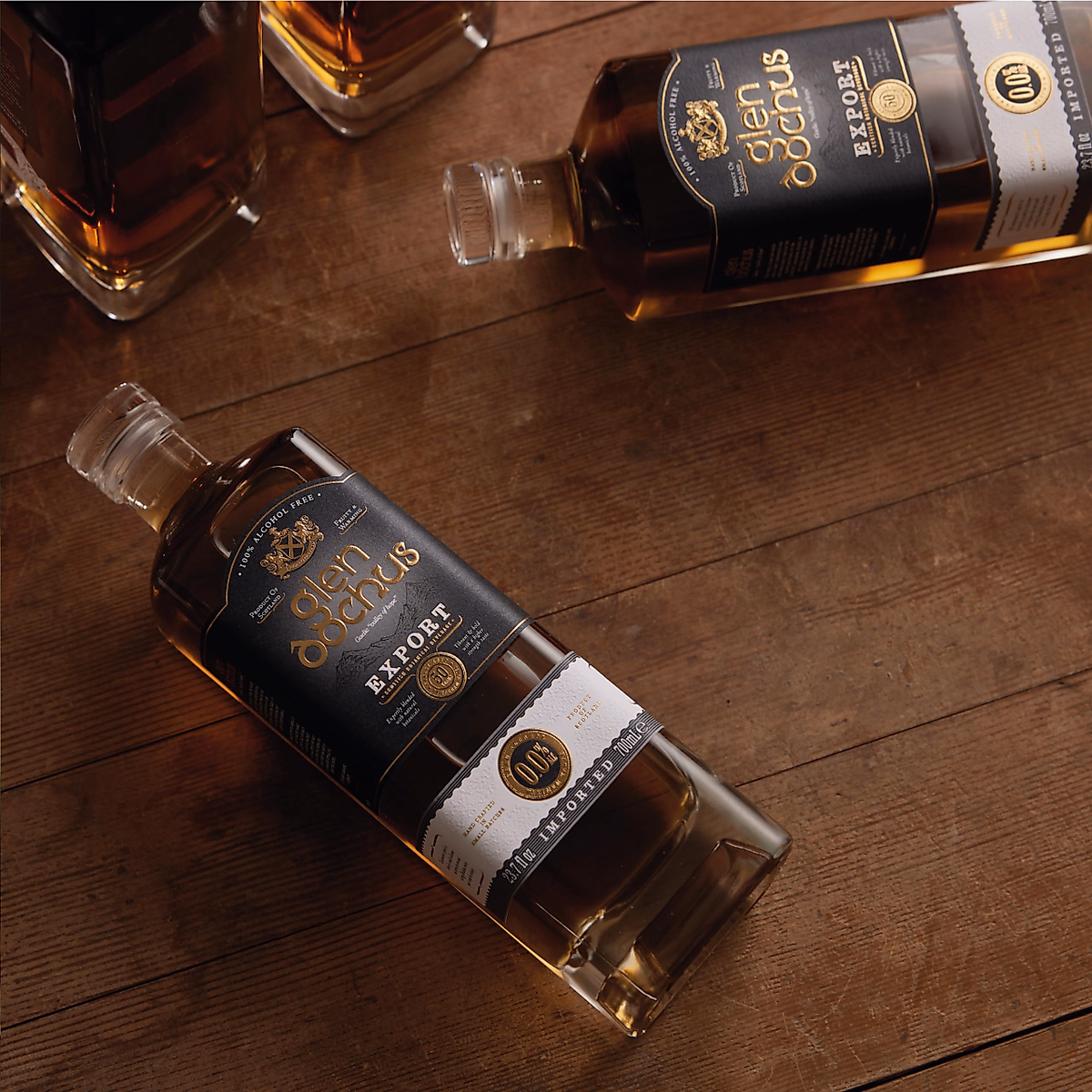 Glen Dochus Export Blend Non Alcoholic Whiskey, Award Winning Aromatic and Warming Scottish Non Alcoholic Spirits - Halal, Low Sugar, Vegan and Gluten Free, Part of the Spirits of Virtue Range (700ml)