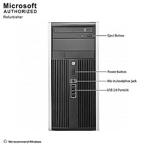 HP Compaq Elite 8300 MT PC,Intel Core I5 3570 up to 3.8GHz,12G DDR3,120G SSD + 500G,VGA,DP,USB 3.0,WiFi,DVDRW,BT 4.0,Win10 64 Bit-Multi-Language(CI5)(Certified Refurbished)