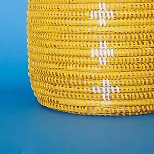 Swahili African Modern Small Storage Basket with Lid from Senegal